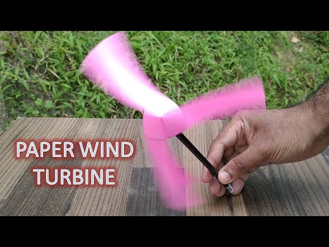 Paper wind turbine || DIY for kids - YouTube