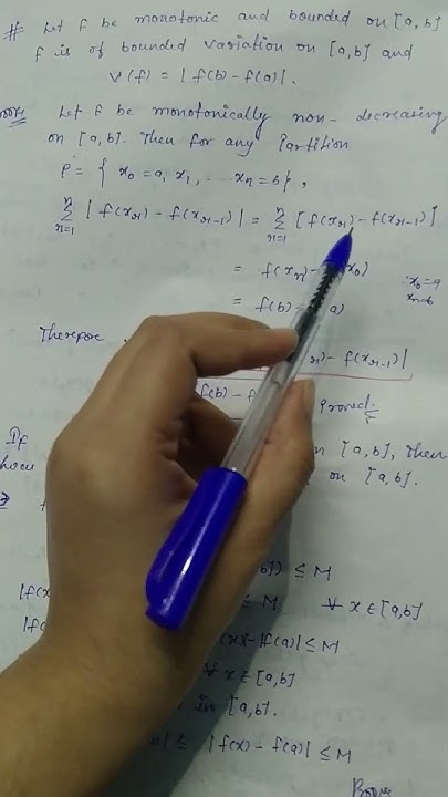 Theorems of Bounded variation Real analysis for MSc mathematics #mscmathematics - YouTube