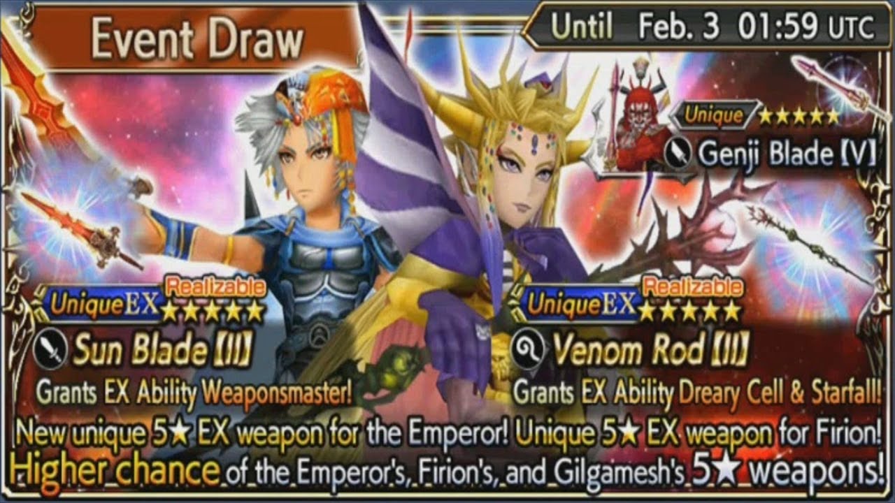 The Emperor and Firion EX Banner - Dissidia Final Fantasy Opera Omnia ...