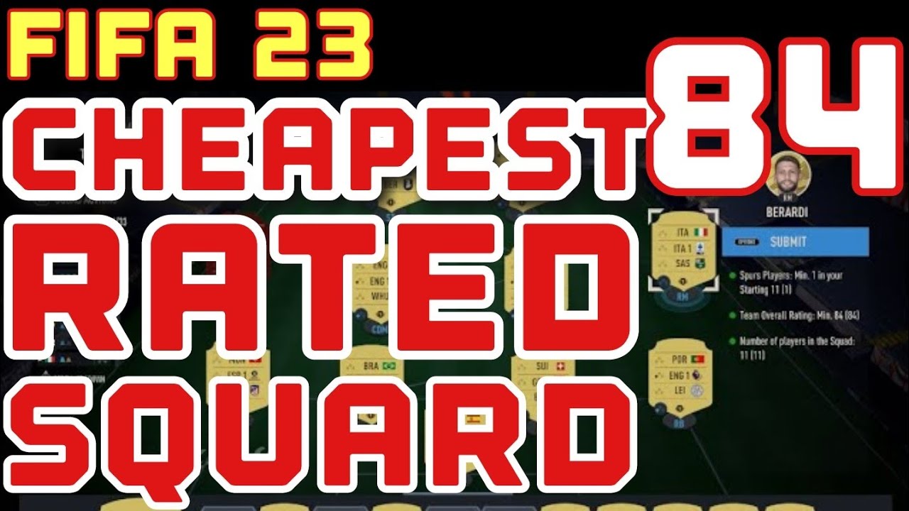 Cheapest 84 Rated Fifa 23 Squad For Sbc - Fut Squad Building Challenges ...