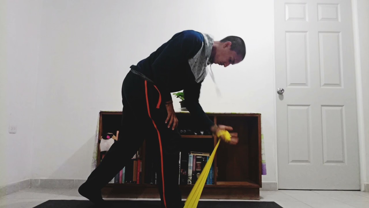 Remo a una mano con banda elástica - YouTube