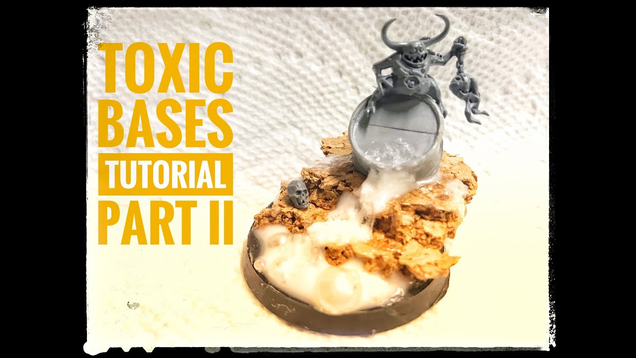 How To Make Toxic Nurgle Bases For Warhammer 40k, AOS, and Death Guard ...