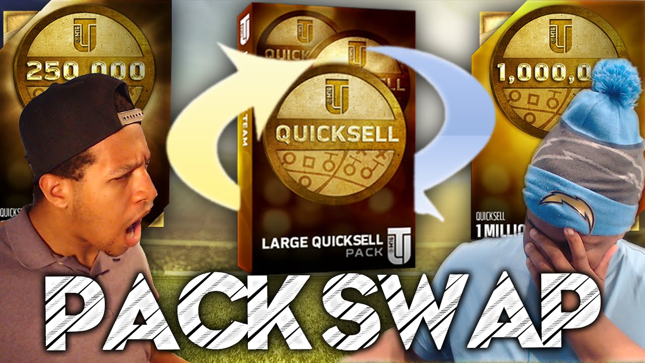 LARGE QUICKSELL PACK SWAP - 99 OVERALL PLAYERS PACK SWAP! - MADDEN 16 ...