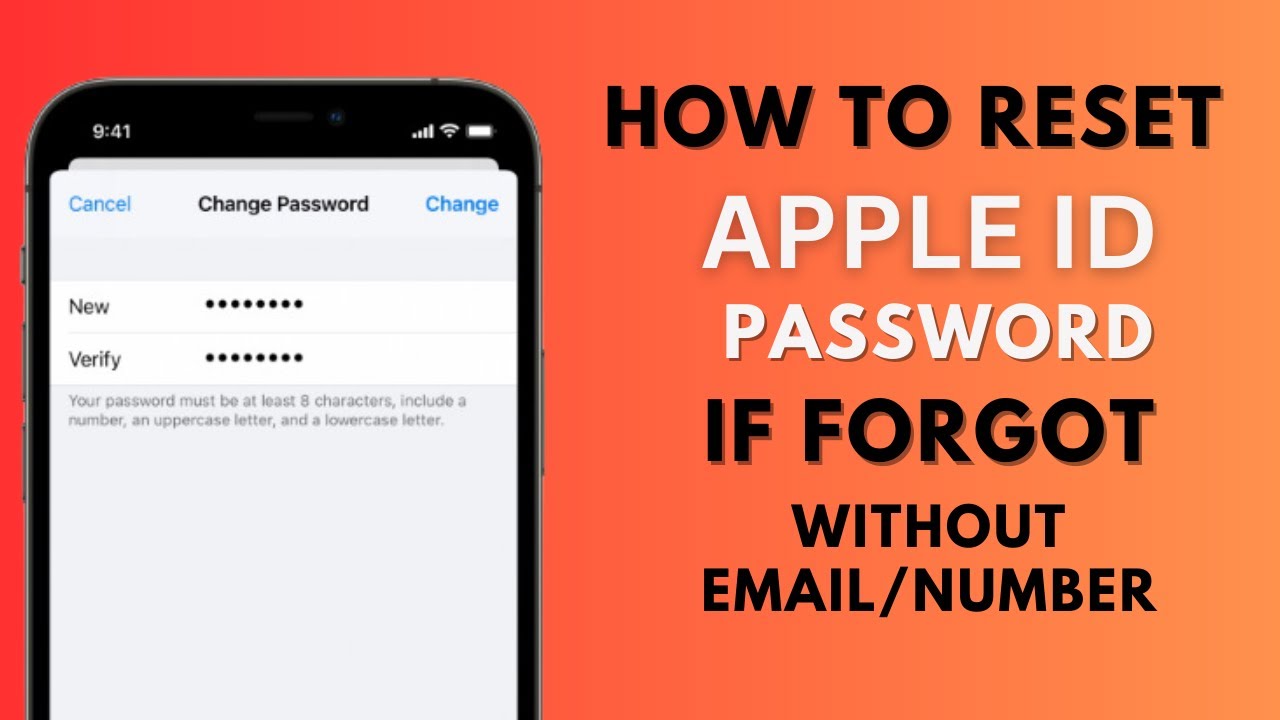 How To Reset Forgot Apple ID Password If Without Email & Number - YouTube