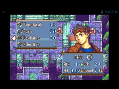 Fire emblem Sacred Stones final chapter Ross (Berserker) solo - YouTube