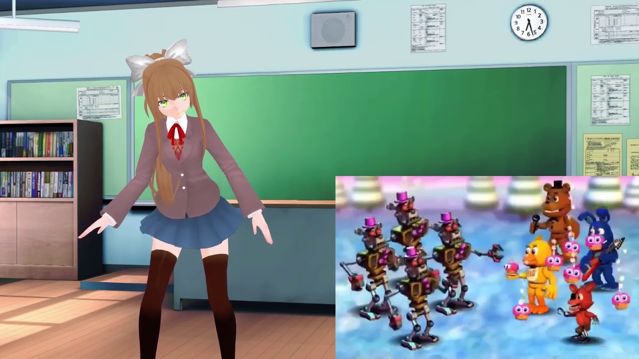 Monika Reacts To Fnaf World Trailer - YouTube