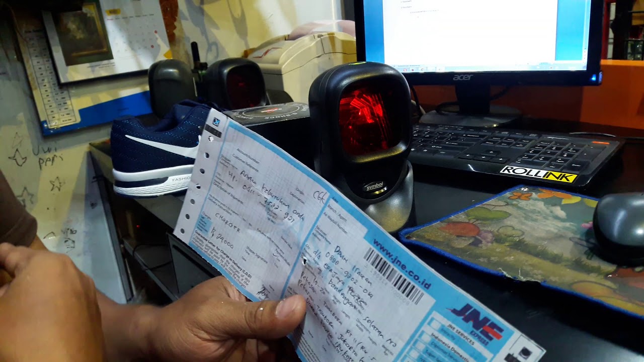 Scanner symbol ls9203 - YouTube