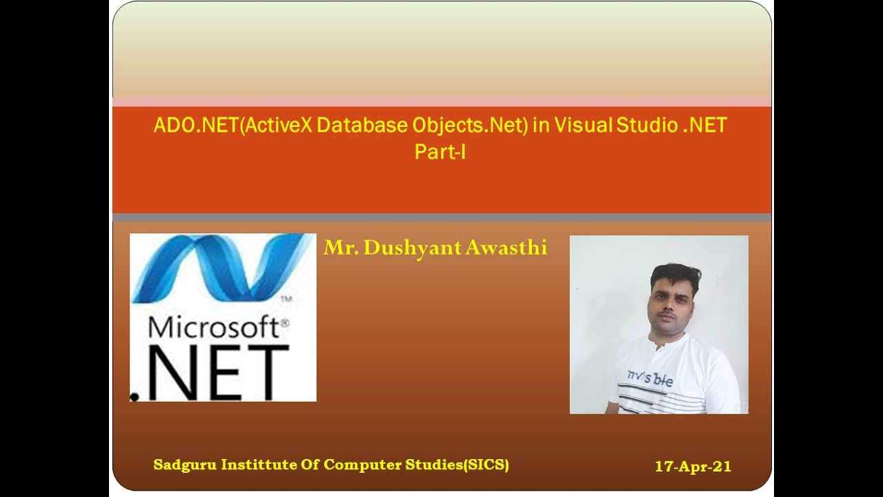 ADO NET in Visual Studio - YouTube