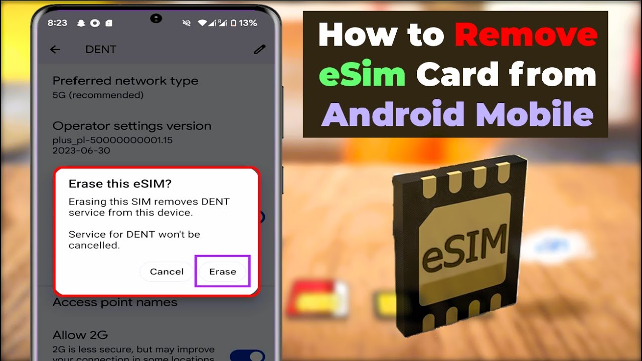 How to Delete eSIM From Android Phones - YouTube