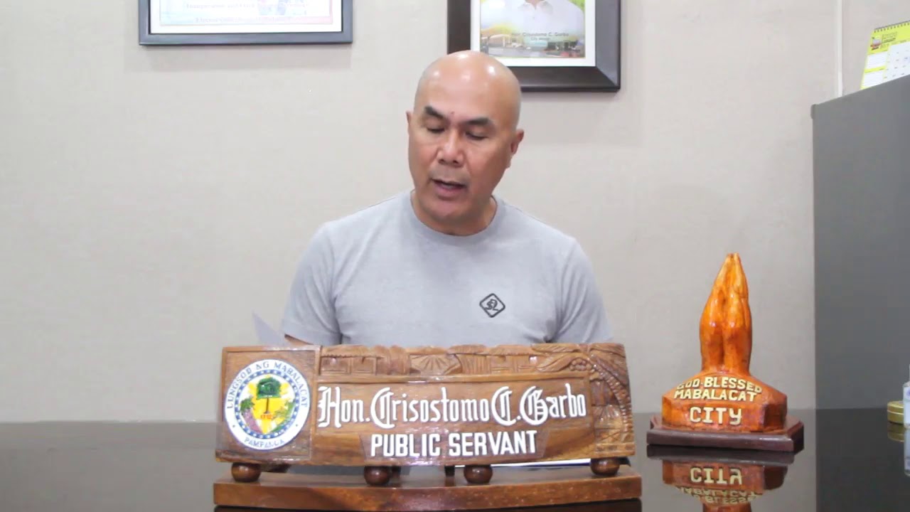 Mabalacat City News - Mayor Cris Garbo Message regarding COVID-19 - YouTube