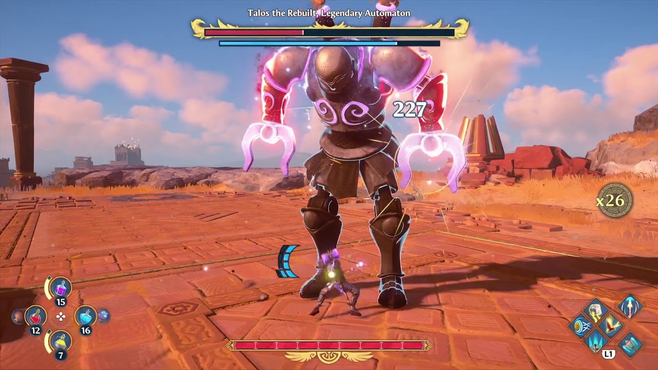 Immortals Fenyx Rising - Talos the Rebuilt, Legendary Automaton - YouTube