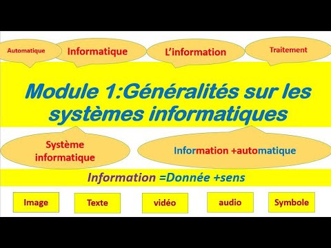 module 1 : généralités sur les systèmes informatiques (information ...