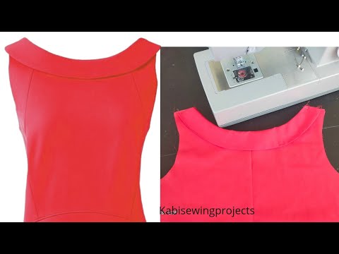 How to sew Portrait Collar Design @ kabisewingprojects - YouTube