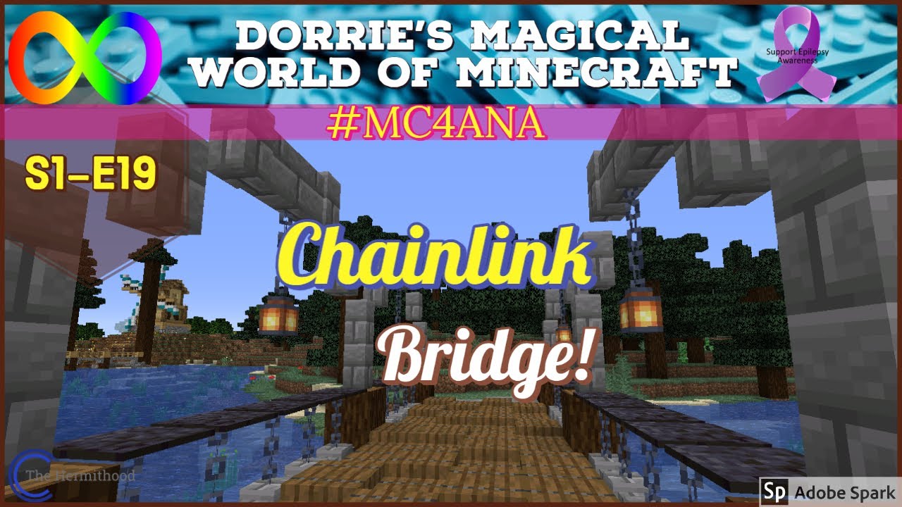 Chain Link Bridge - Dorrie's Magical World of Minecraft | E19 - YouTube