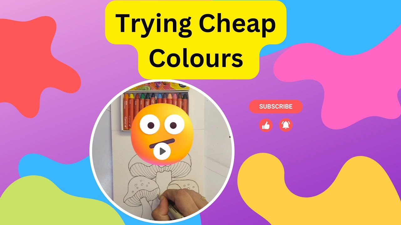 Trying Rs 15 Crayons 😱 || Cheap colours experiment || Drawing Challenge ...