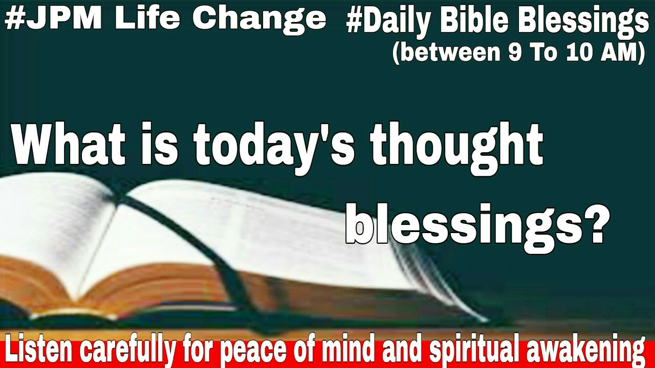 🍀*| Today's blessing word for you from the Holy Scriptures Bible ...