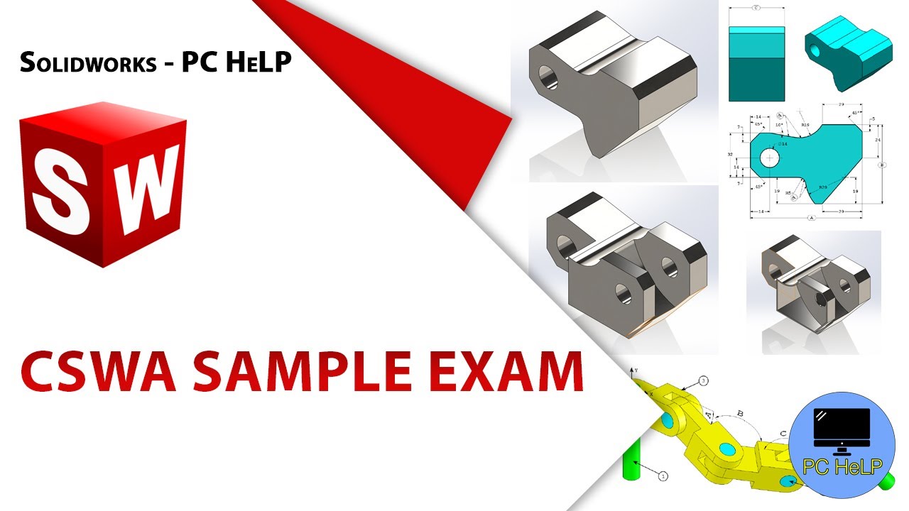 Certified Solidworks Associate (CSWA) Complete Sample Exam! #cwsa # ...