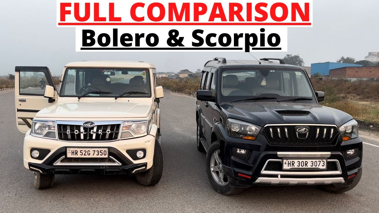 Mahindra Scorpio vs Bolero Full Comparison Detailed Review | Jai Dagar ...