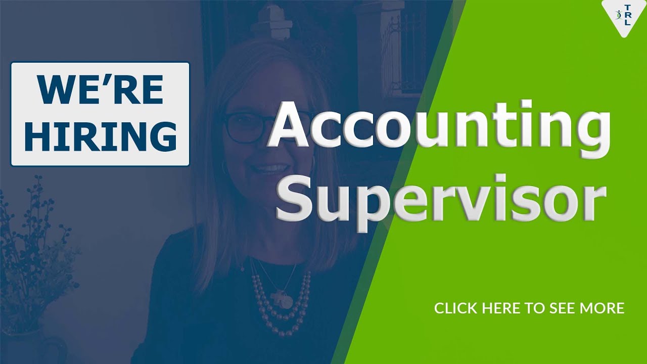 We are recruiting for an Accounting Supervisor who enjoys balance ...