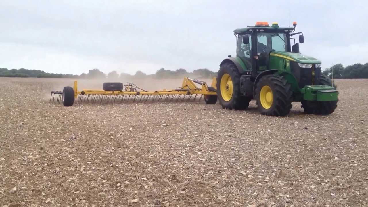 Claydon 15m Straw Harrow - YouTube