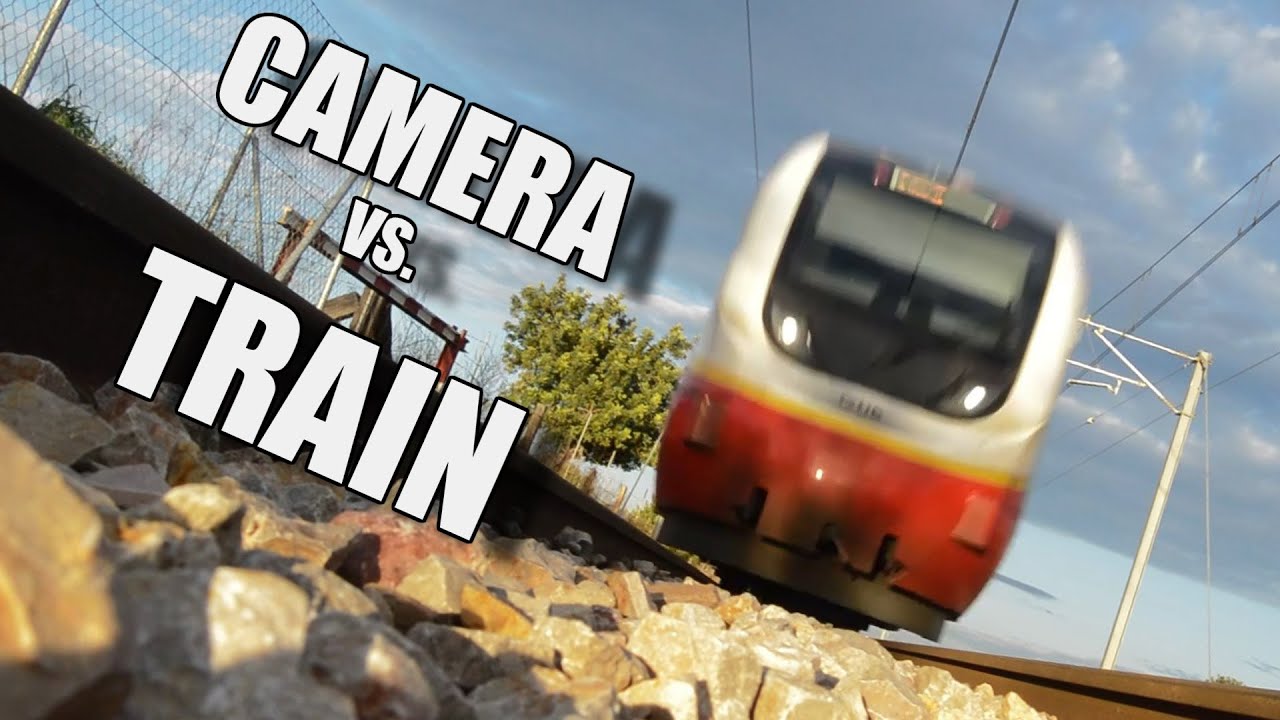 Camera destroyed by train - YouTube