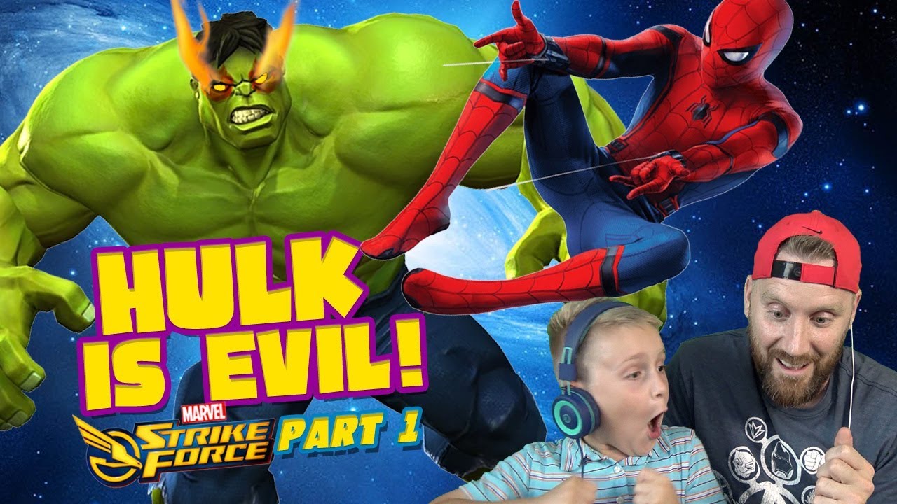 Team Spider-Man vs Hulk! Marvel Strike Force Game Pt. 1 - YouTube
