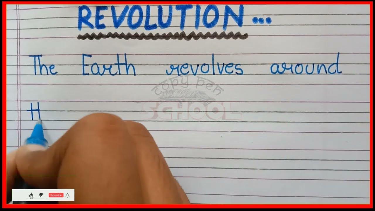 Definition of revolution | What is revolution | Short note on ...
