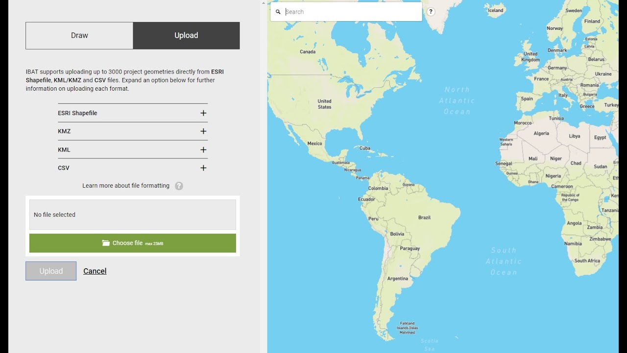 IBAT Spatial File Upload - YouTube