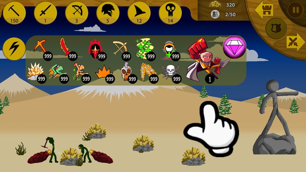 Unlock item Giant One Punch VS all name in the TOURNAMENT - Stick War ...