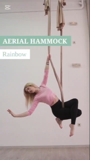 Aerial Hammock: Rainbow Pose 🌈 - YouTube