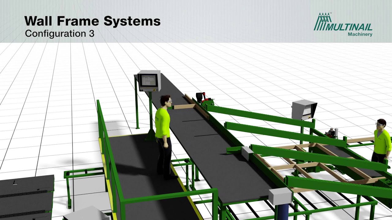 Multinail Machinery Timber Wall Framing System - YouTube