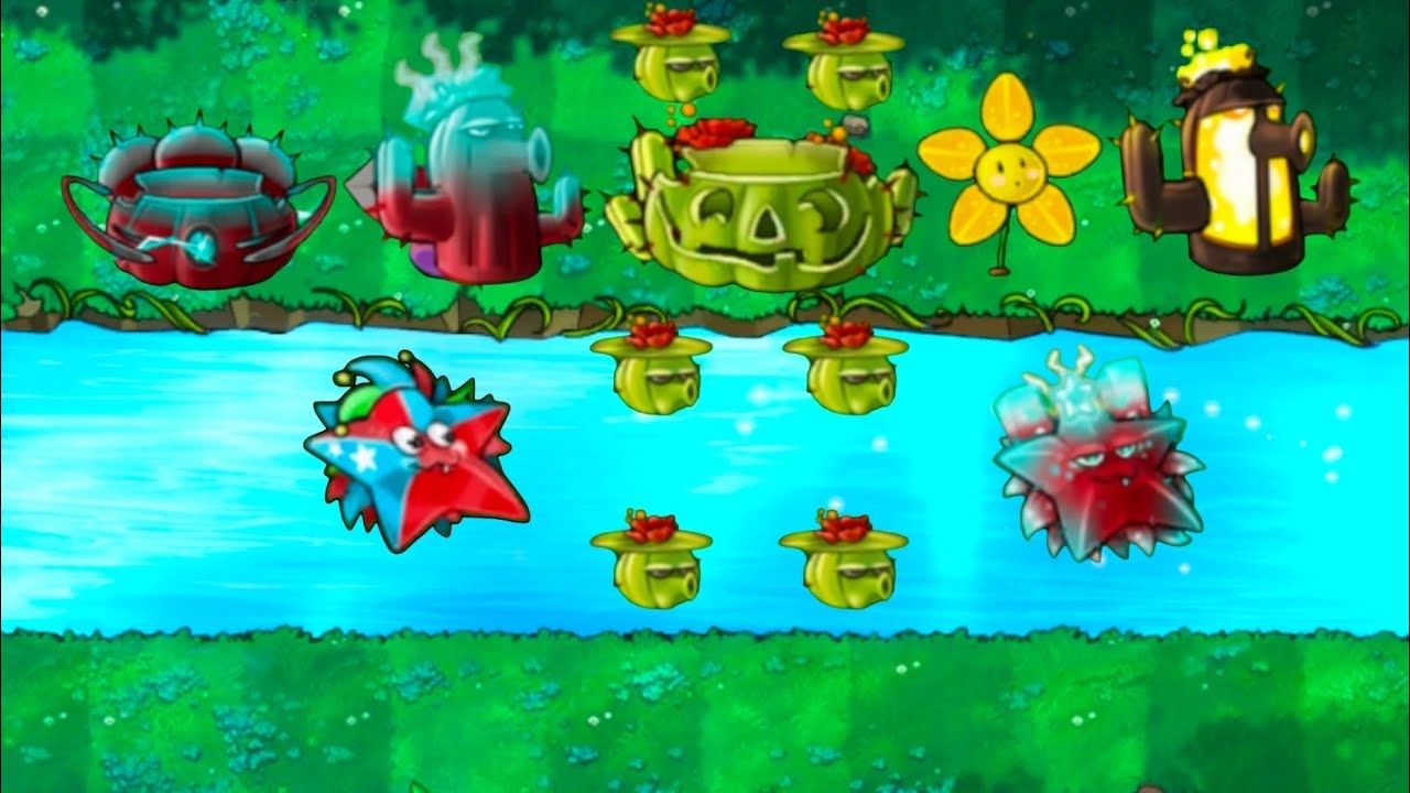 pvz fusion : carambola cinquefoil,cactus pumpkin,Magnetic Cactus ...
