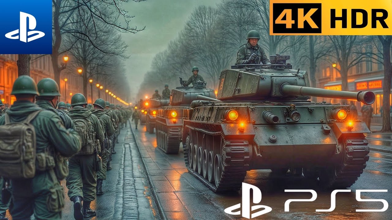 1945 Secret Night Operation in The City | Ultra Graphics [4K60FPS HDR ...