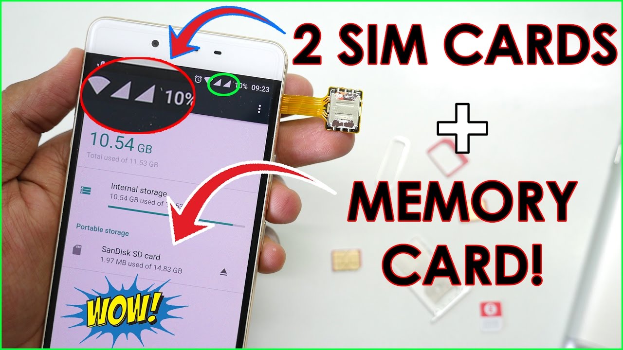 Use DUAL SIM & MEMORY CARD AT THE SAME TIME IN ANY SMARTPHONE! - YouTube