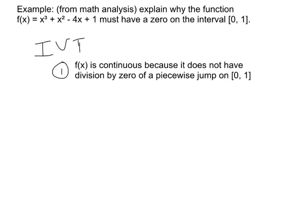 Lesson 1 9a Intro To The Intermediate Value Theorem 1 Youtube