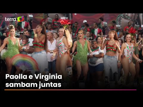 Virginia e Paolla Oliveira sambam juntas durante ensaio da Grande Rio