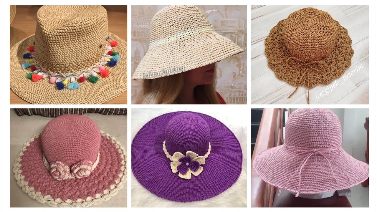 very beautiful and very stylish crochet head cap designs for ladies and ...