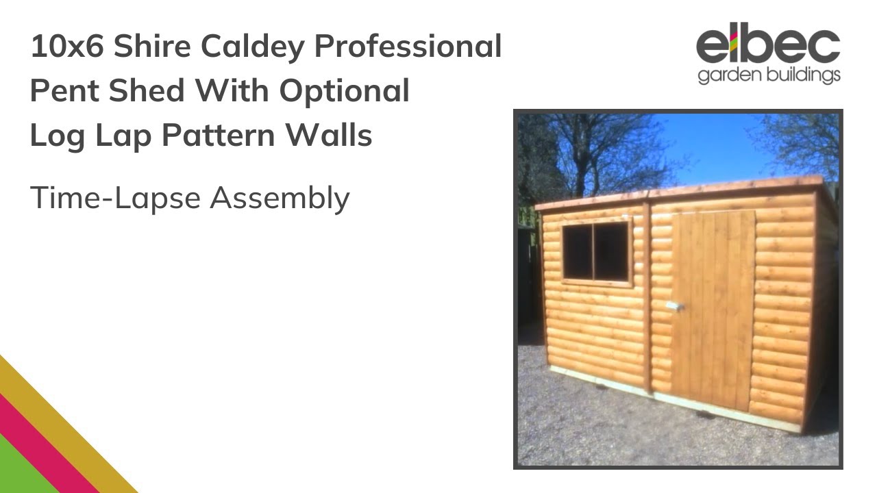 How to assemble a 10x6 Shire Caldey Professional Pent Shed - elbec ...
