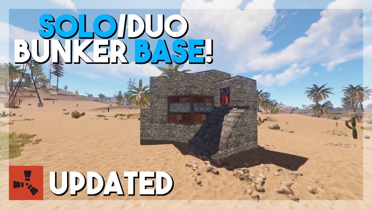 SOLO/DUO BUNKER BASE! *UPDATED* - (RUST BASE TUTORIAL) - YouTube