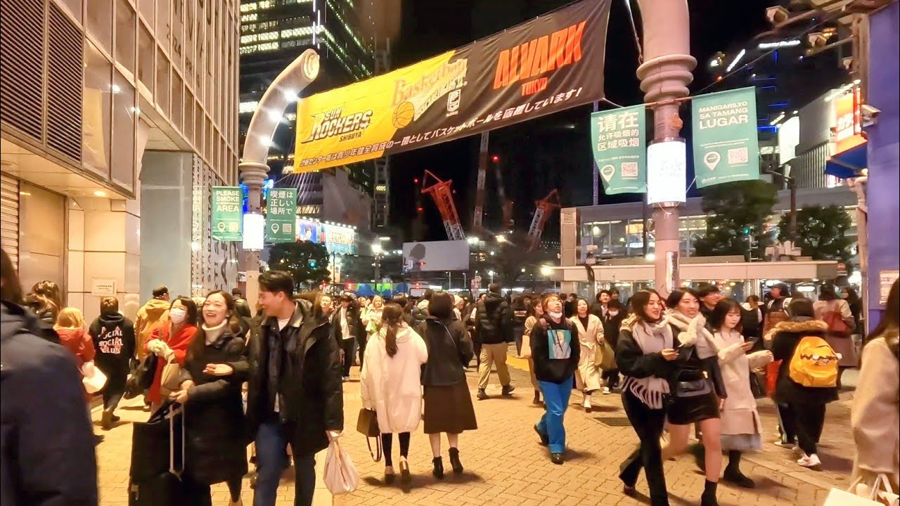 [4K] 🌸 Night Walk in Shibuya & Sightseeing . Tokyo, Japan 🗾 - YouTube
