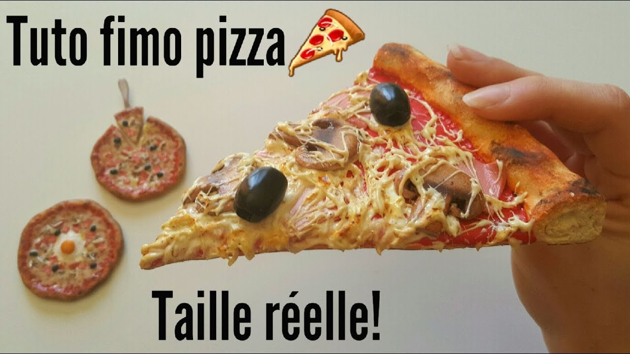 Tuto fimo pizza taille réelle🍕🍕 - YouTube