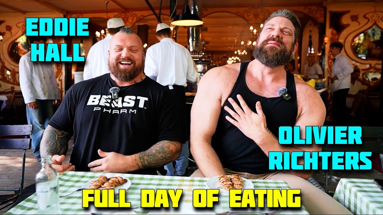 Eddie Hall and Olivier Richters Full Day of Eating - YouTube