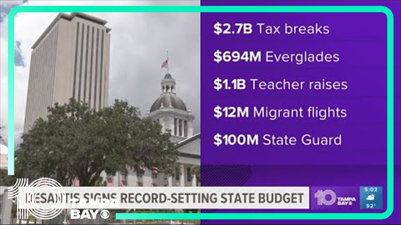 DeSantis gives final approval to record-setting Florida state budget ...
