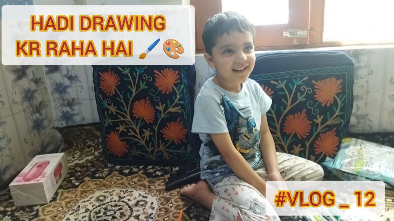 Hadi Drawing Kr Raha Hai 🖌️🎨😍 | VLOG_12 - YouTube