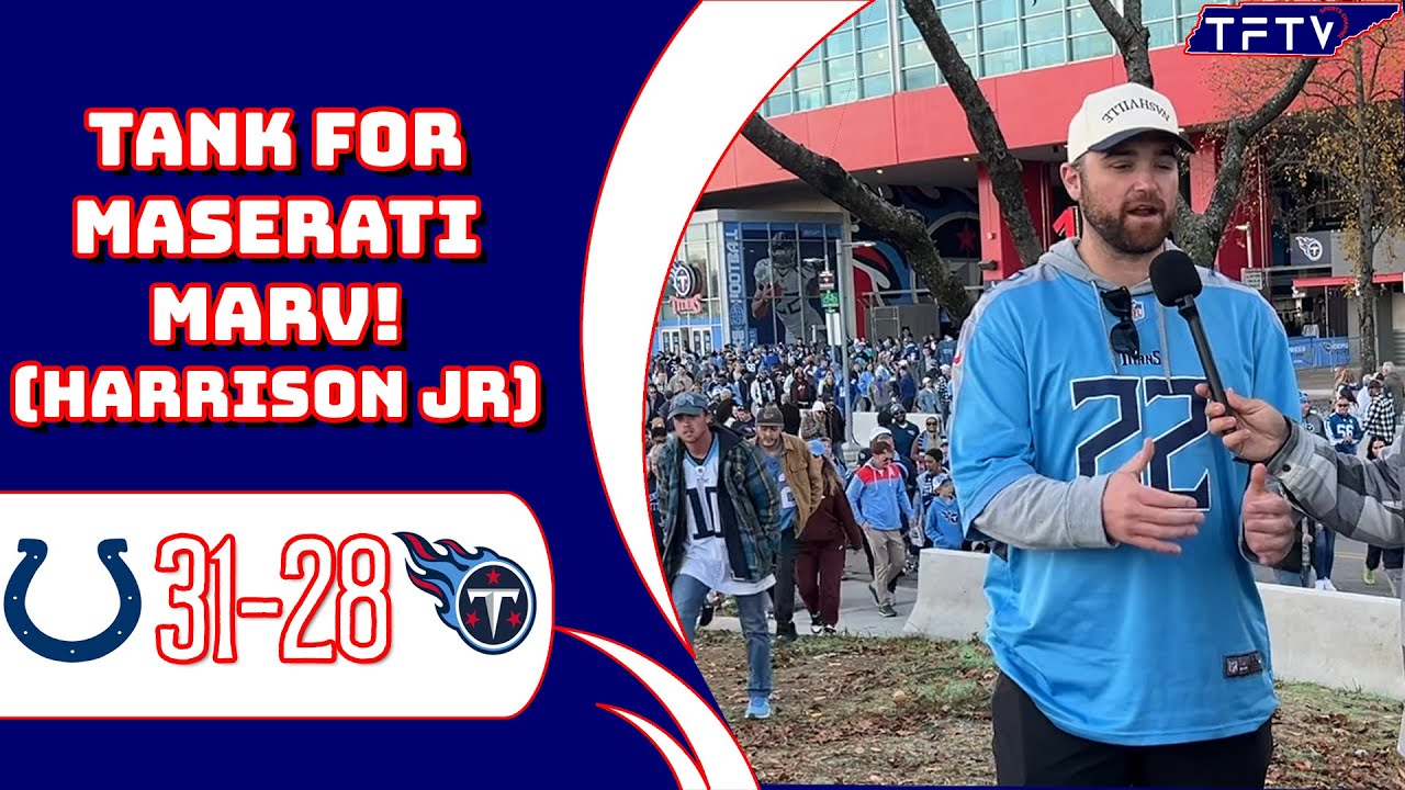 TANK FOR MASERATI MARV! | Colts 31-28 Titans | FanSight (Rob) - YouTube