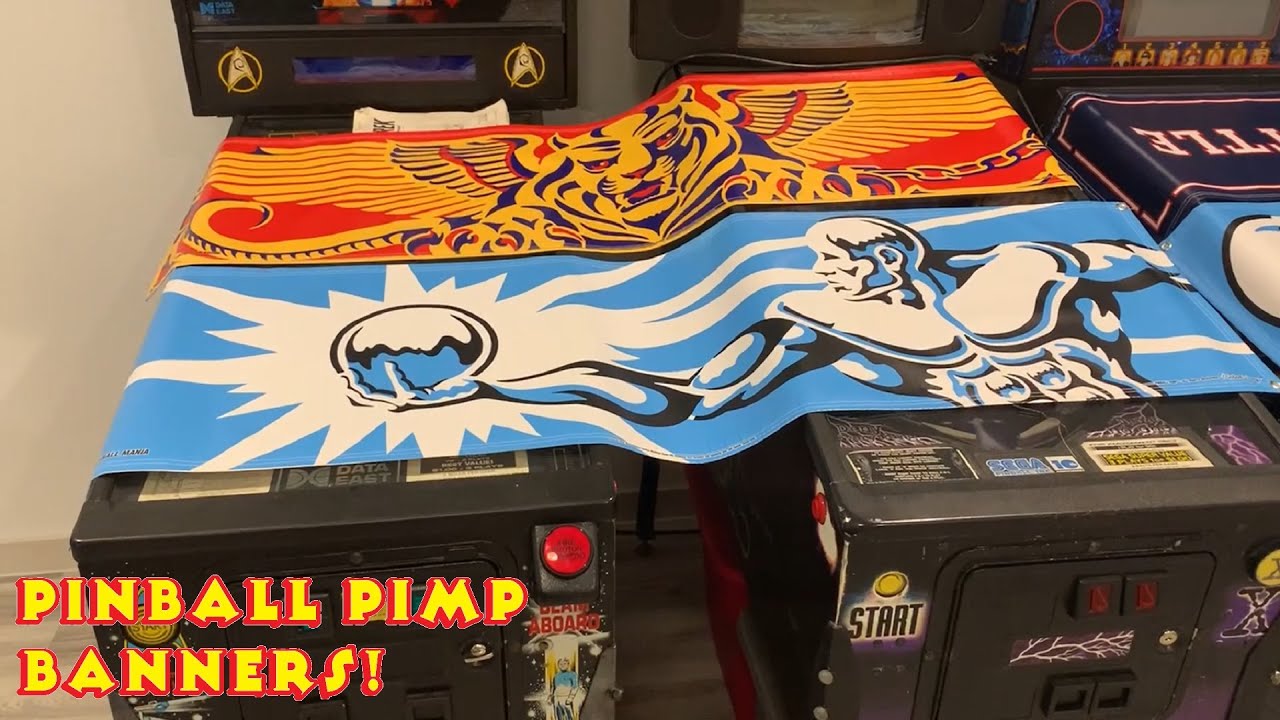 Pinball Pimp Banners! - New Arcade Room Update! - YouTube