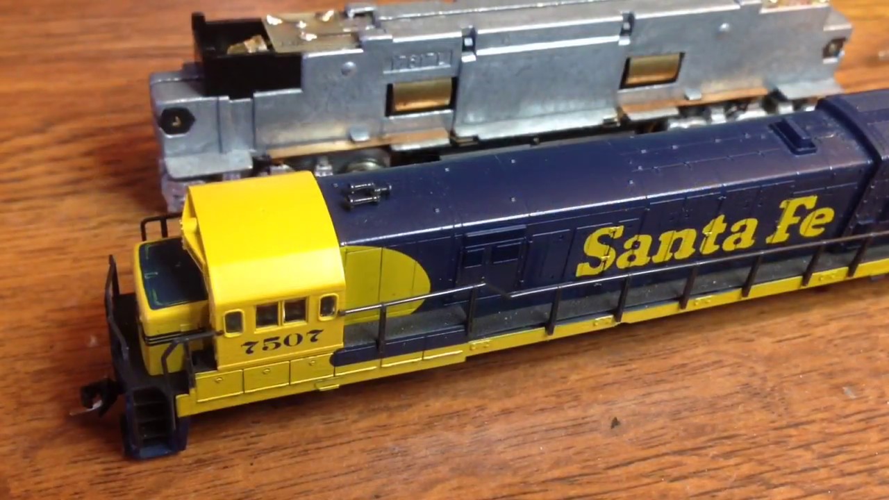 How to repair a nice Kato Santa FE C30-7 - YouTube