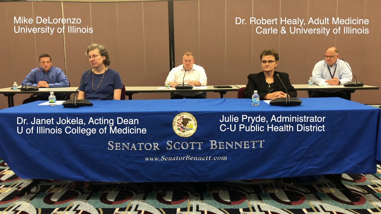 Senator Scott Bennett COVID-19 Illinois Phase 4 Virtual Town Hall - YouTube