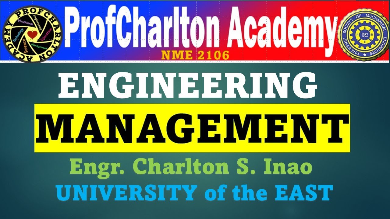ENGINEERING MANAGEMENT NME 2106 UE CAL - YouTube
