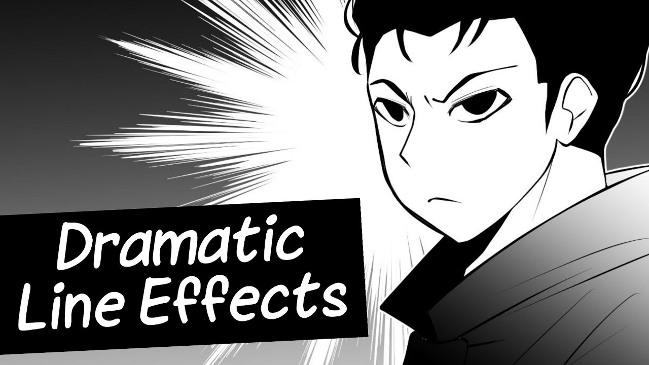 Dramatic Effect Lines (with Clip Studio Paint Rulers) - YouTube